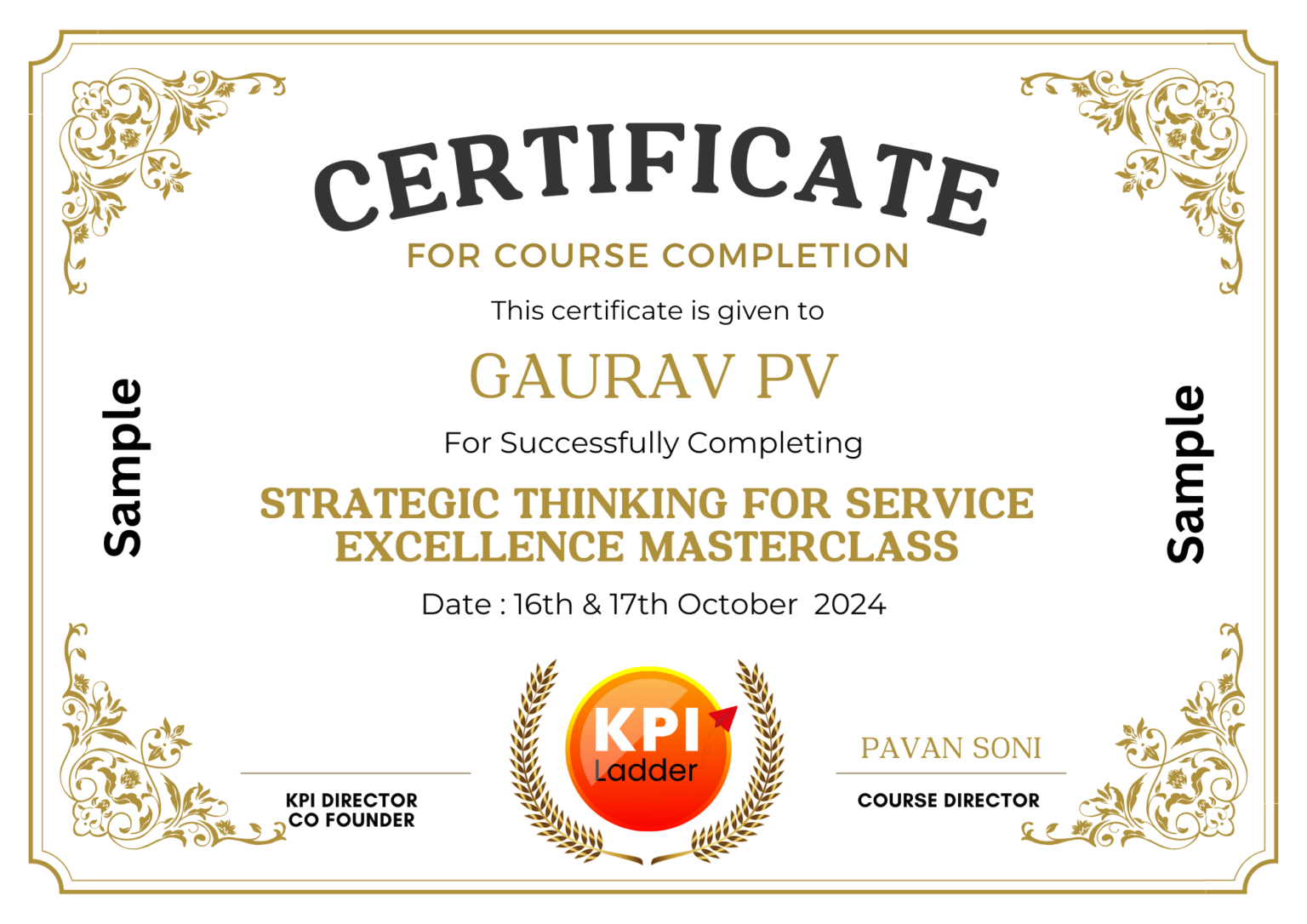 Strategic Thinking for Service Excellence - KPI Ladder
